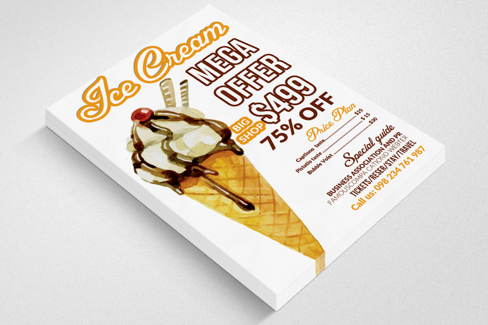 Ice Cream Sweet Discount Flyer Template (53171) | Flyers | Design Bundles Ice Cream Sweet Discount Flyer Template (53171) | Flyers | Design Bundles