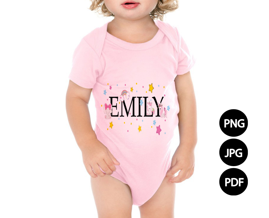 EMILY wall art , EMILY Clip art , PNG , JPG , PDF