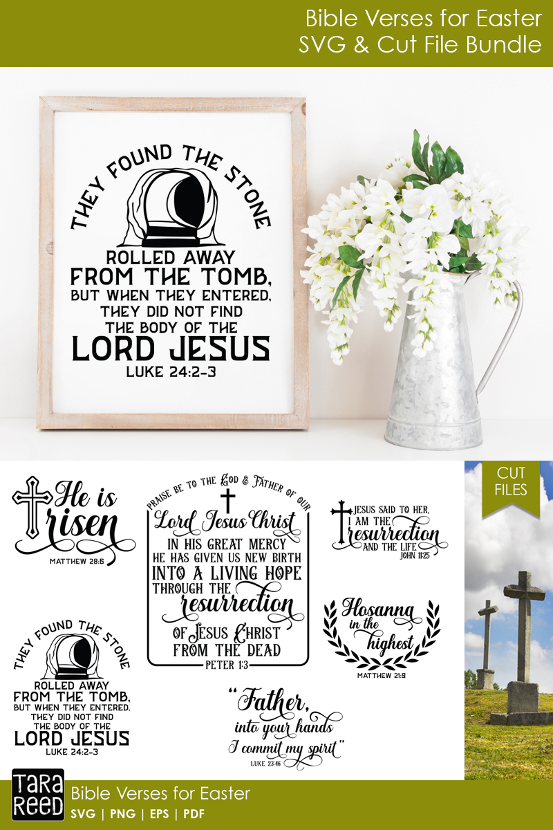 Bible Verses for Easter - SVG and Cut Files for Crafters