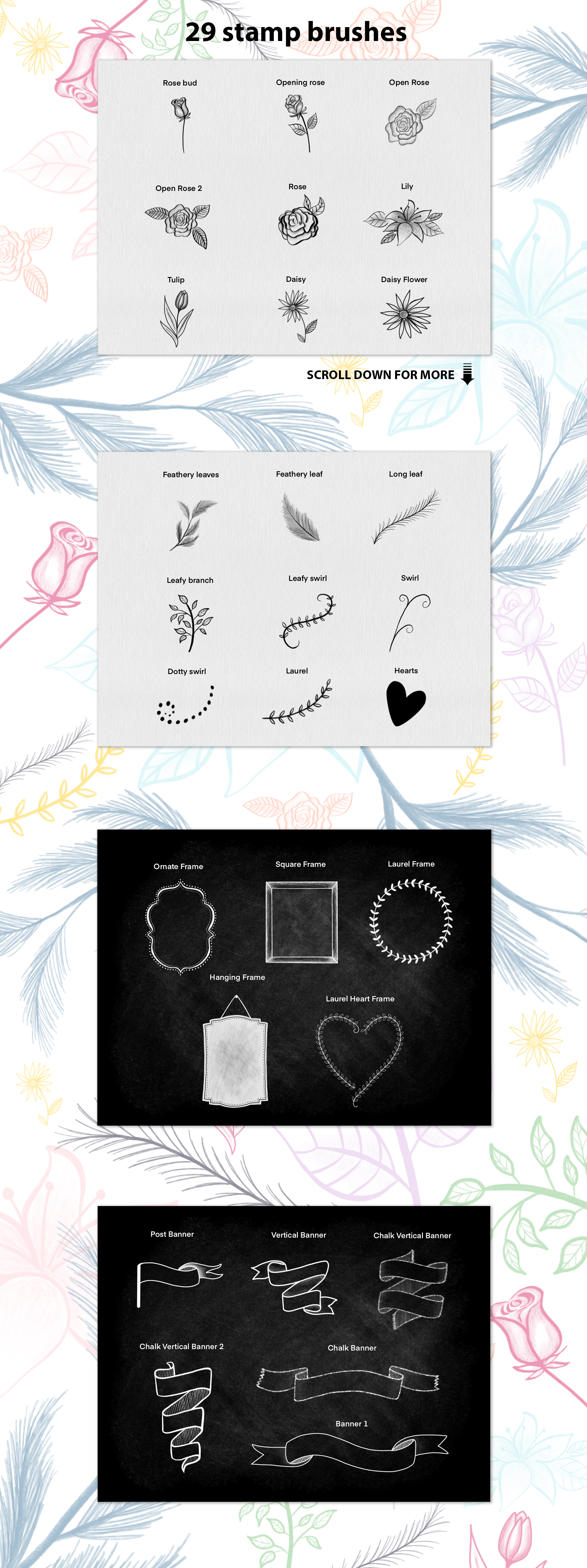 Procreate brushes bundle