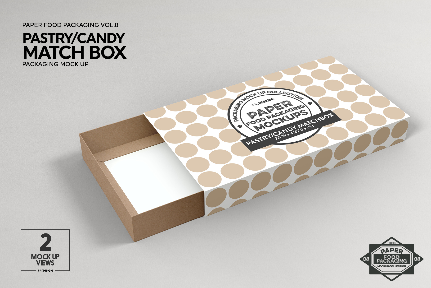 VOL.8 Food Box Packaging MockUps (133568) | Branding | Design Bundles