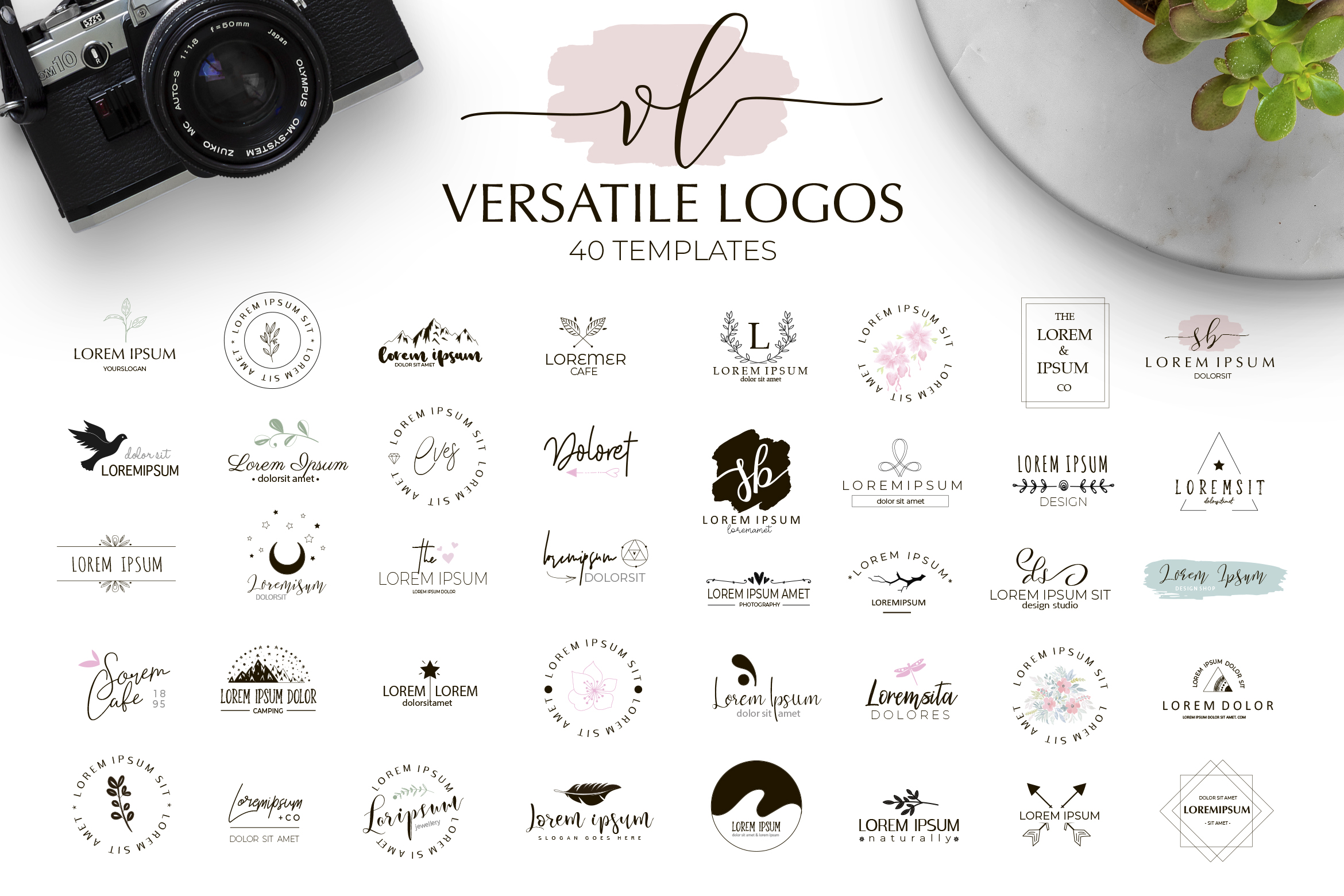 Versatile Logo Templates Pack (161847) | Logos | Design Bundles