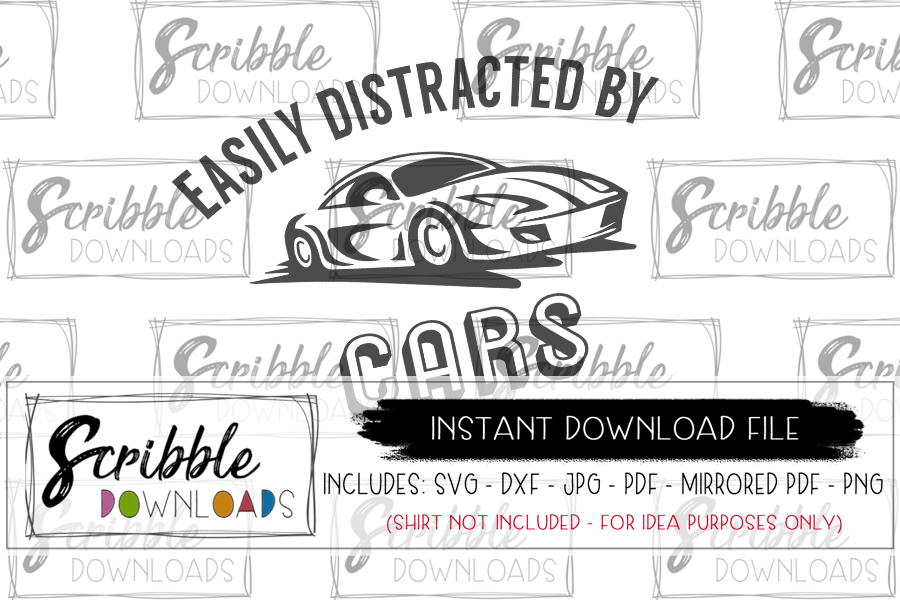 Cars SVG Easily distracted by (122856) | SVGs | Design Bundles