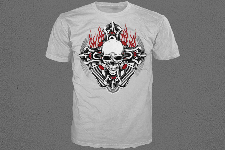 Skull Iron Cross