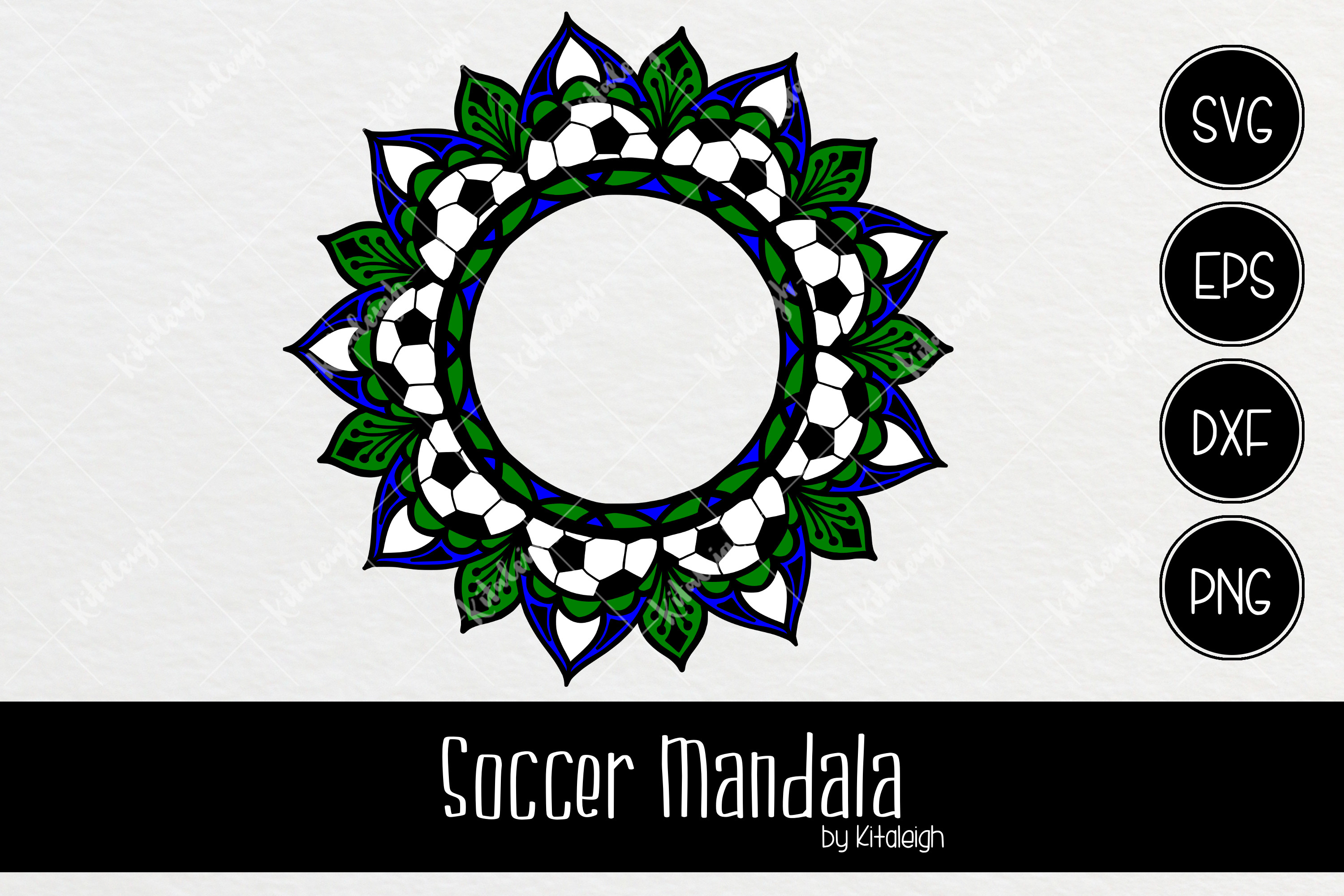 Soccer Mandala Monogram (88666) | Illustrations | Design Bundles