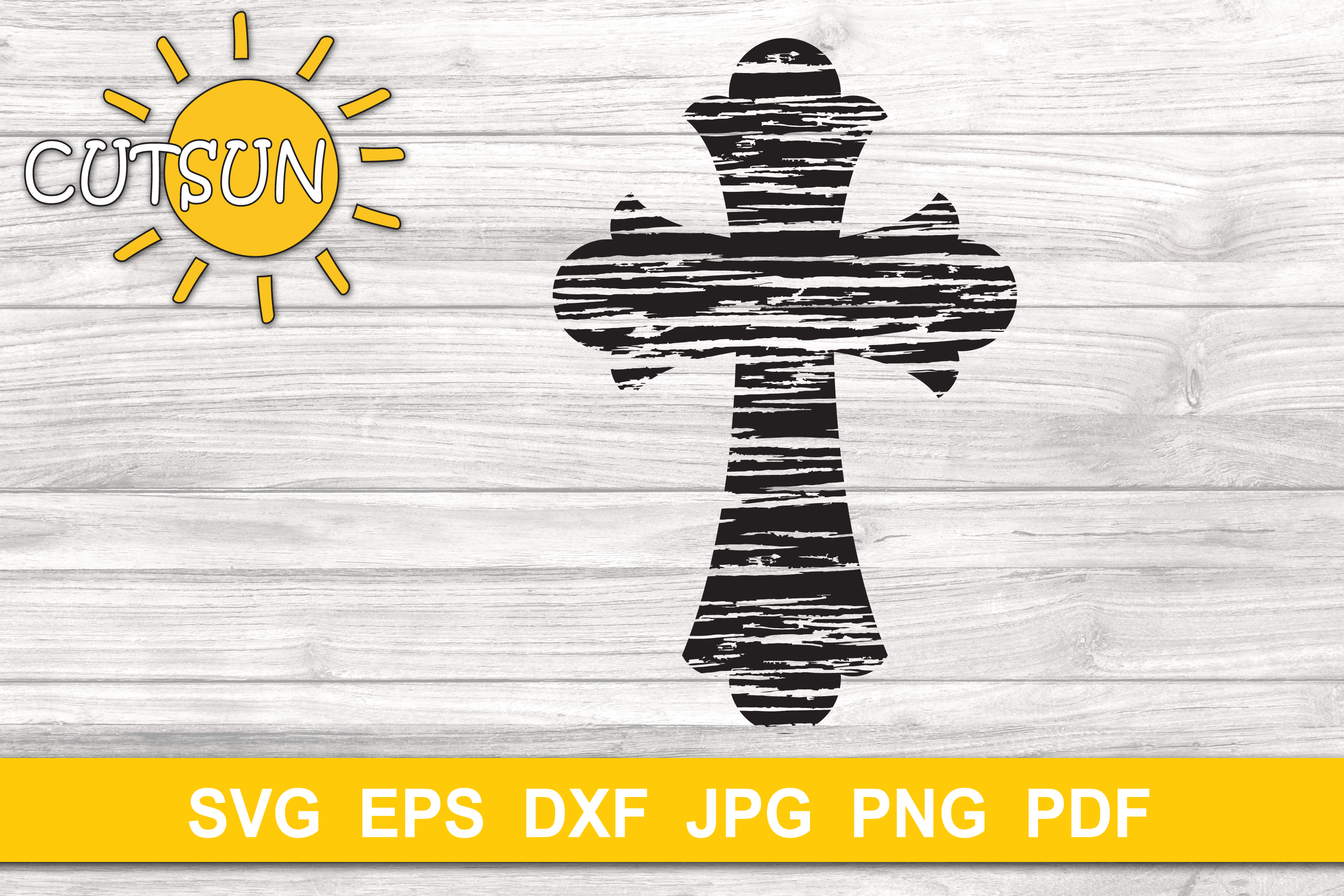 Cross SVG cut file| Distressed cross SVG file for crafters