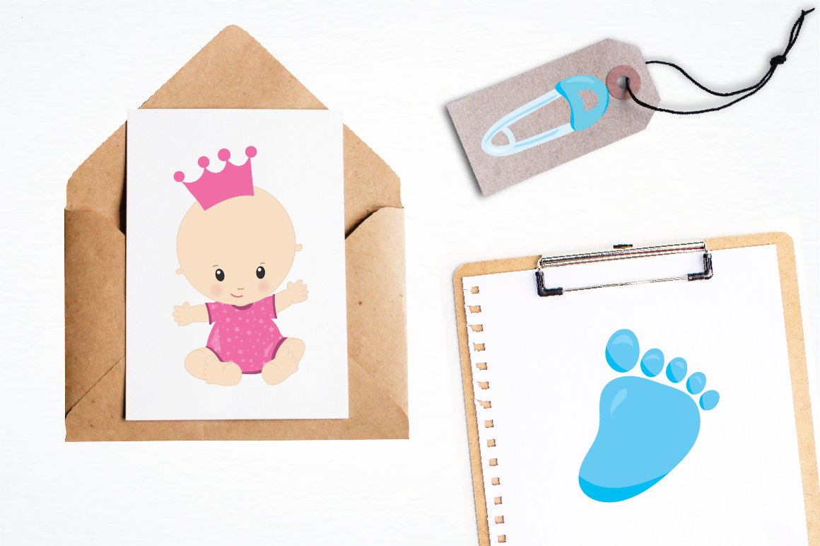 Gender reveal graphics and illustrations