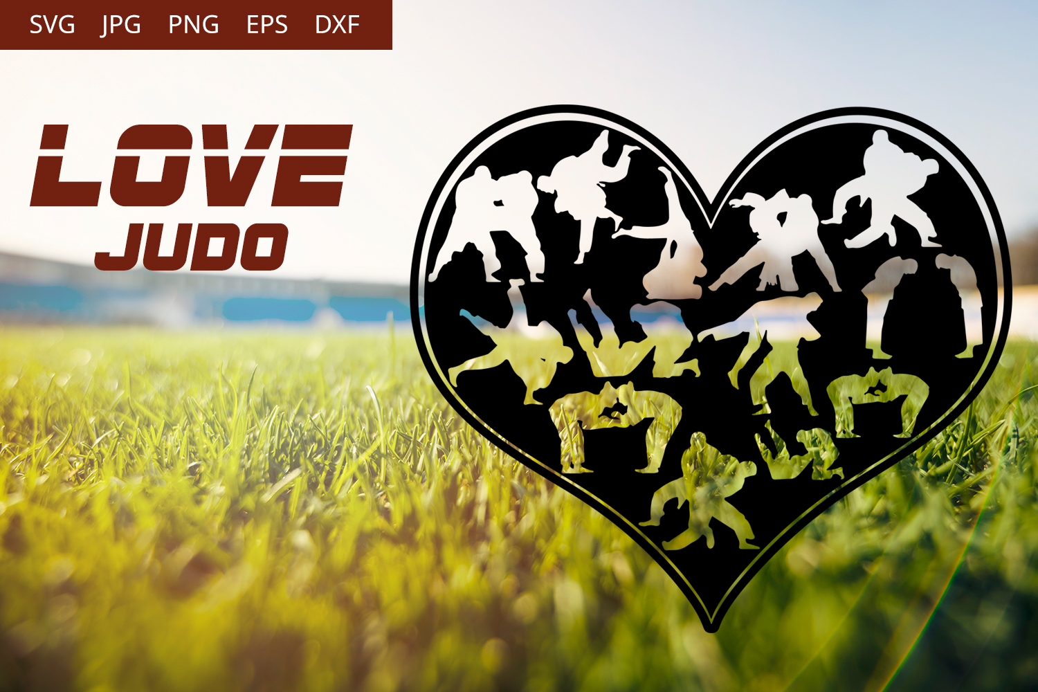Love Judo SVG Vector