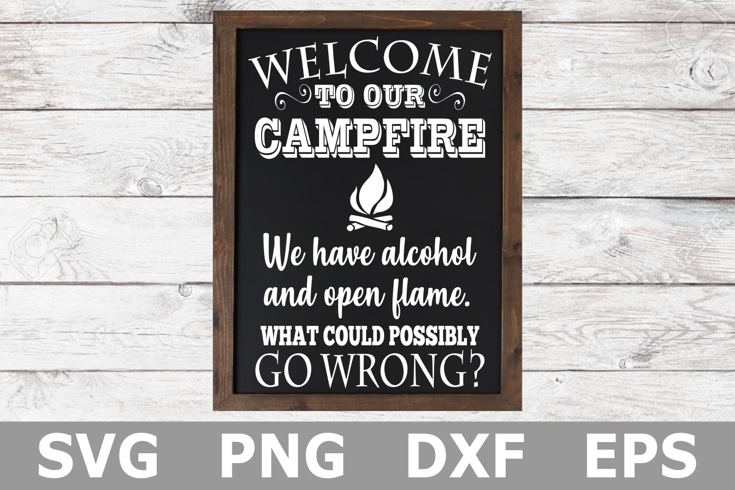 Welcome to our Campfire - A Camping SVG File