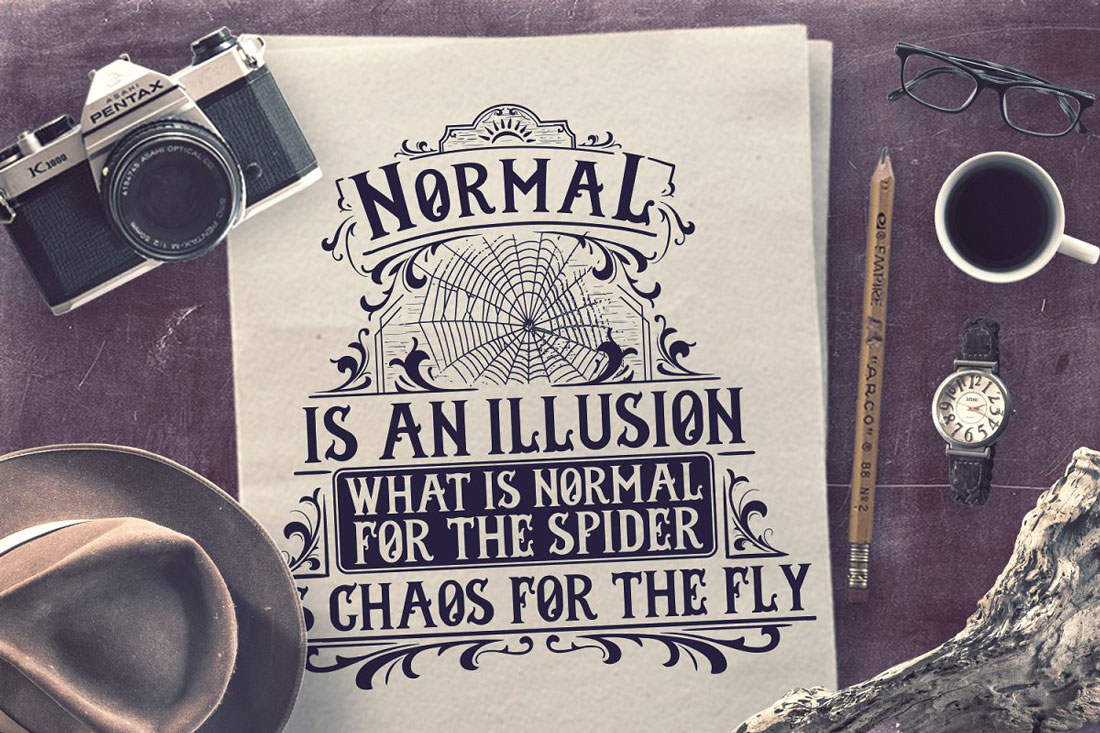 Normal is an Illusion (285398) | Illustrations | Design Bundles