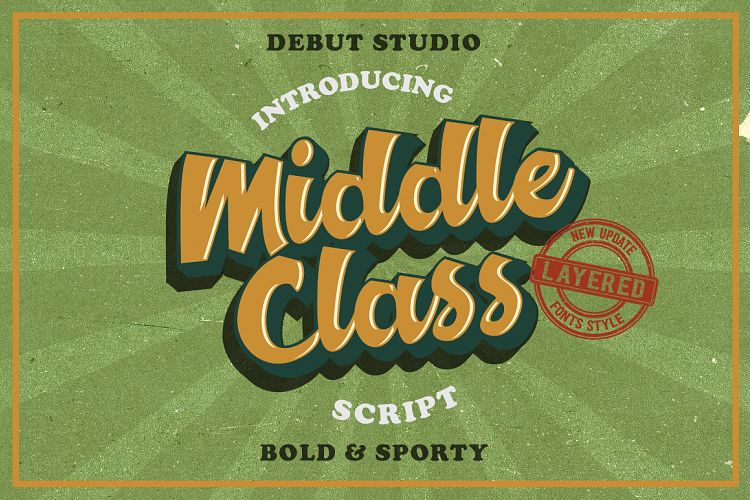 Middle Class Script Extra (15391) | Script | Font Bundles