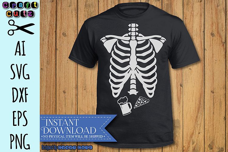 Dad Xray svg, Man Skeleton DXF, Rib Cage Cut File (110324) | SVGs ...
