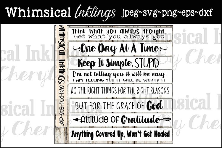 Recovery Sign SVG Bundle (73014) | SVGs | Design Bundles