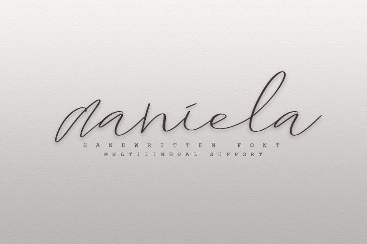 Daniela (231610) | Script | Font Bundles