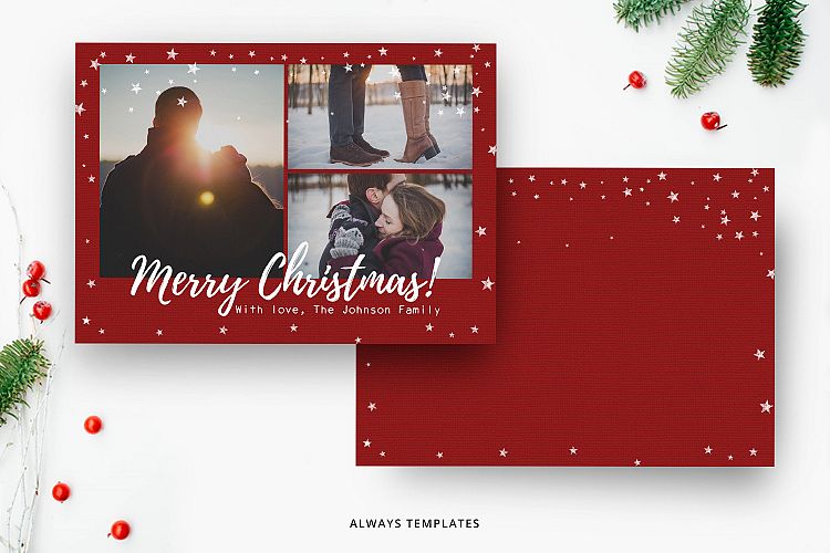 Christmas Card Template CC007
