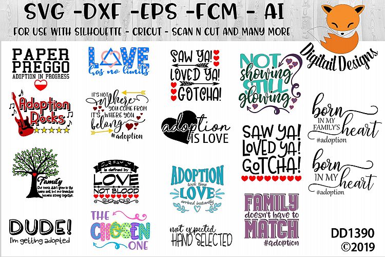 Adoption SVG Bundle (234018) | Cut Files | Design Bundles