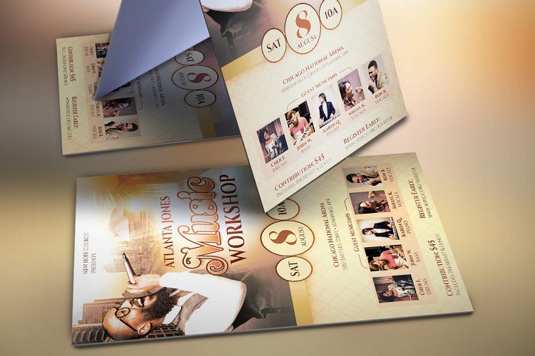 Church Music Workshop Flyer Template by | Design Bundles