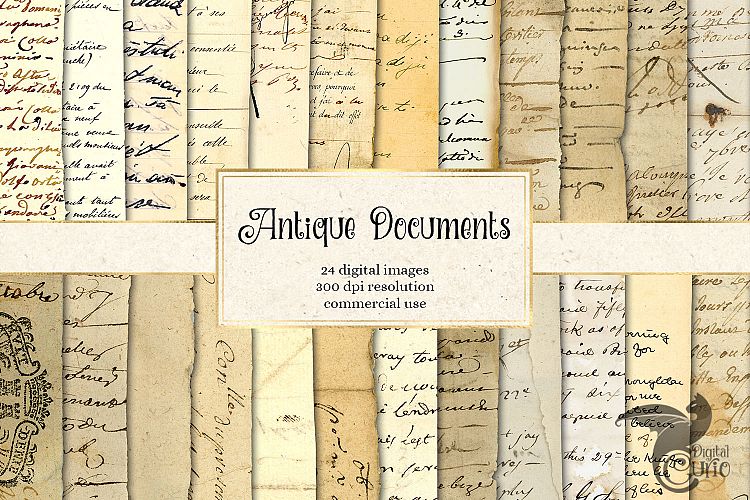 Antique Documents Digital Paper