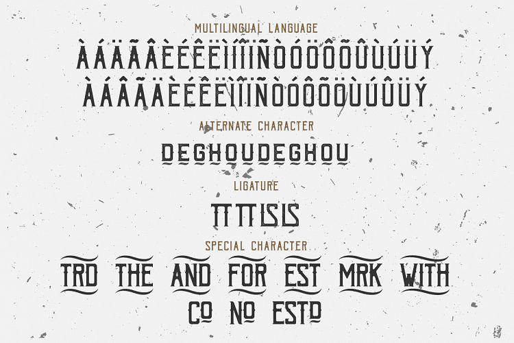 Bohem Typeface - 5 Font Styles by Dikas | Font Bundles