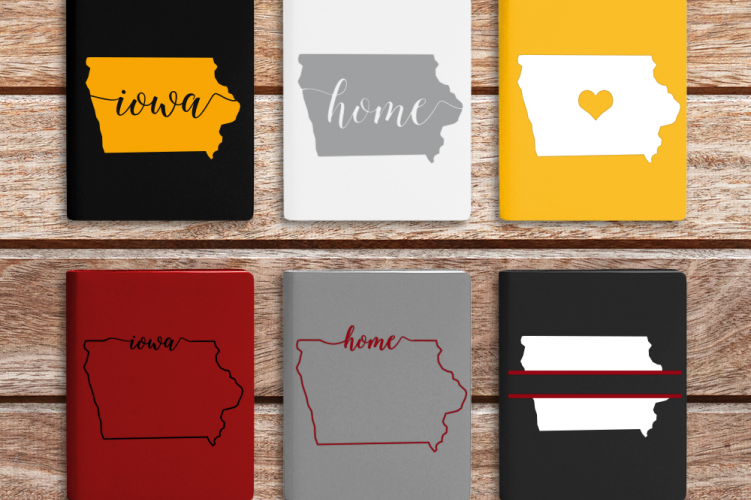 State of Iowa SVG File Cutting Template (99435) | Cut Files | Design ...