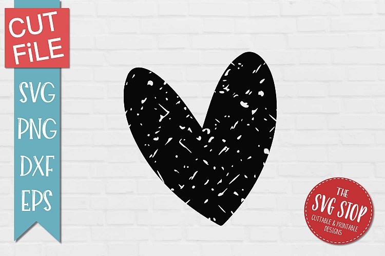 Distressed Heart - SVG, PNG, DXF, EPS (344935) | SVGs | Design Bundles