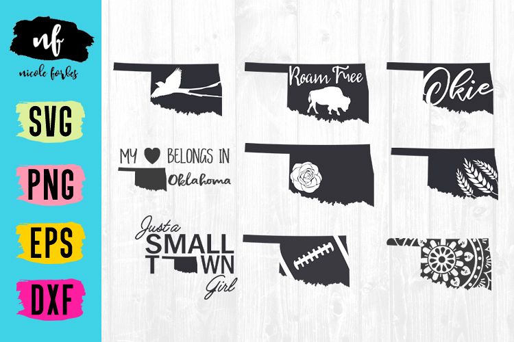 Oklahoma SVG Bundle (103703) | SVGs | Design Bundles