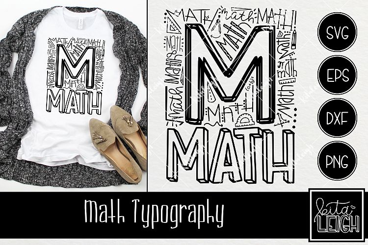 Math Typography (115265) | Hand Lettered | Design Bundles