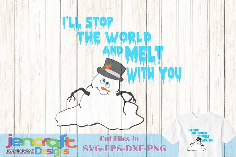 Christmas svg Melted Snowman SVG Christmas cut (127485) | SVGs | Design ...