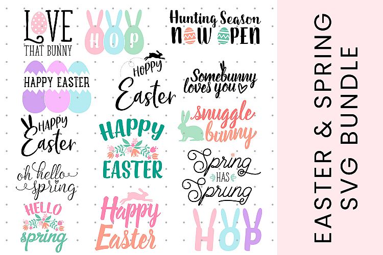 Easter and Spring SVG bundle