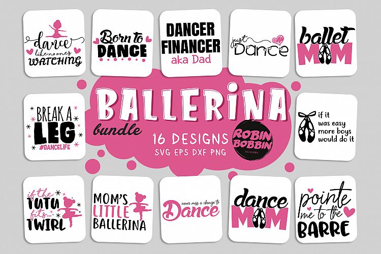 Ballerina SVG Bundle - Ballet SVG Bundle