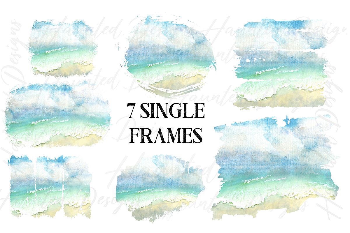 Beach Background Frame Set