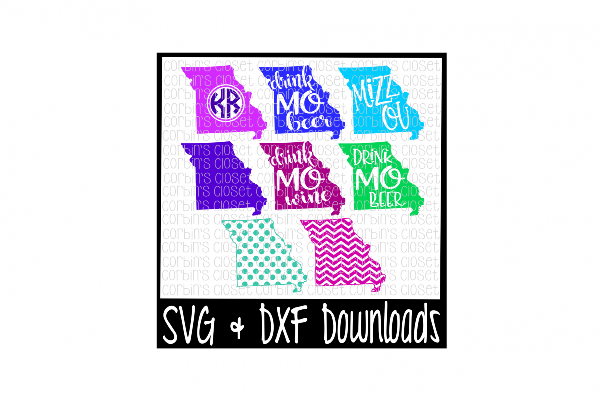 Missouri SVG * Missouri Monogram SVG Cut File (14204) | SVGs | Design ...
