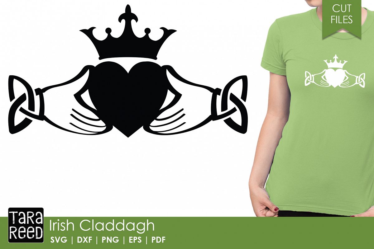 Irish Claddagh SVG and Cut Files for Crafters (257628) | Cut Files | Design Bundles
