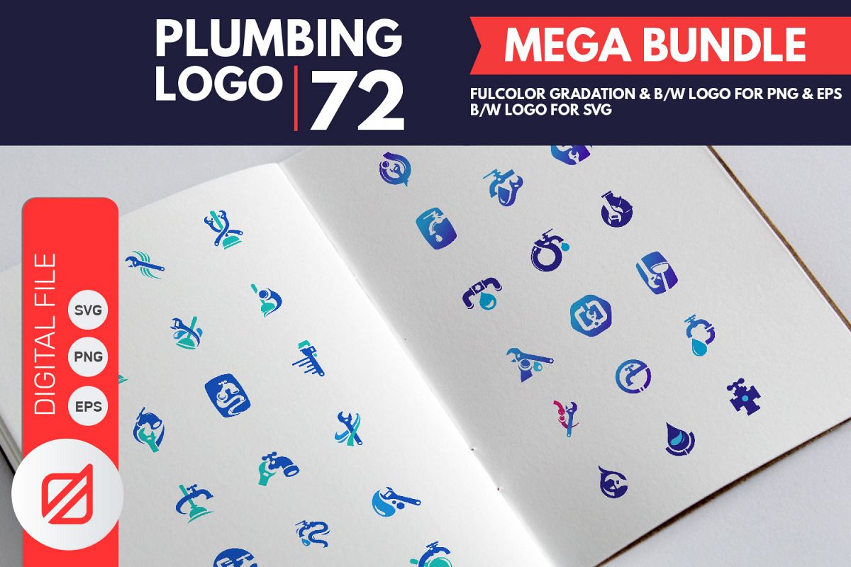 Plumbing Logo Mega Bundle (297320) | Logos | Design Bundles