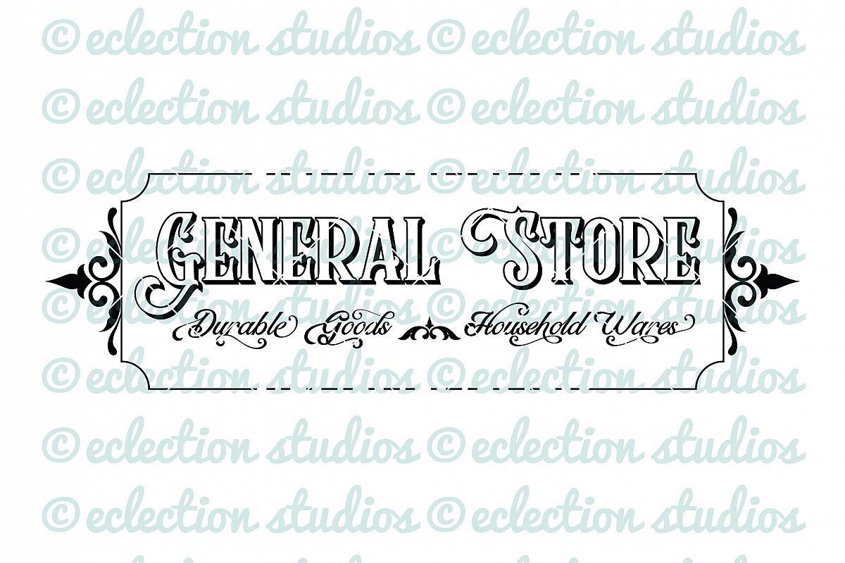 General Store Sign SVG
