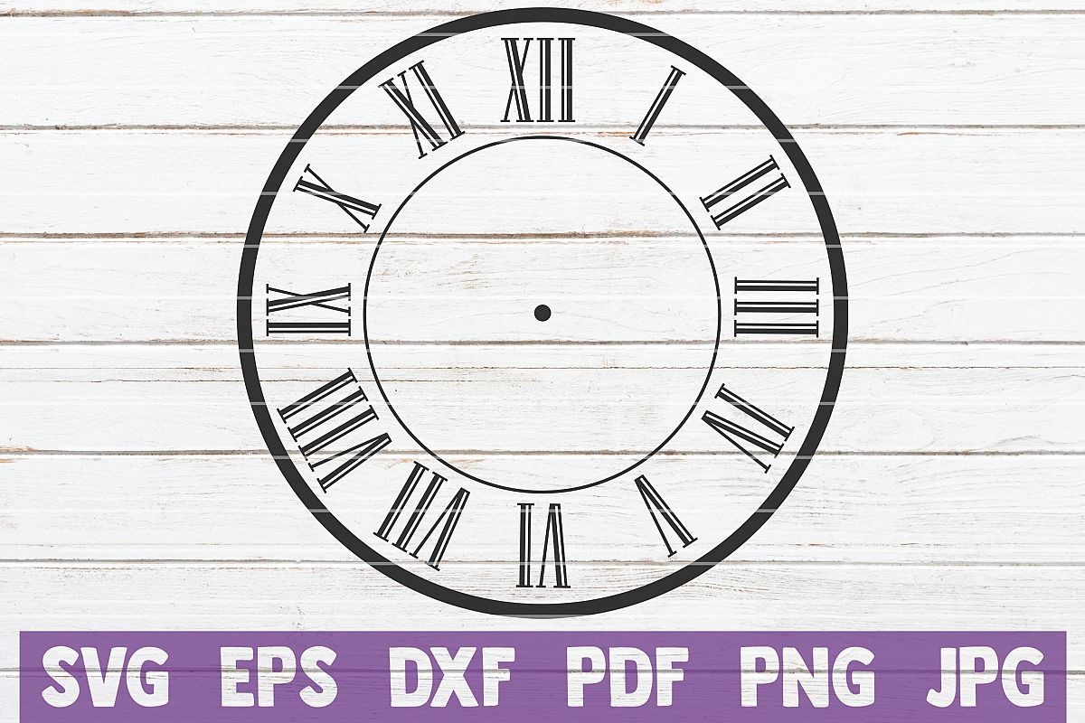 Clock Face SVG Cut File (295534) | Cut Files | Design Bundles