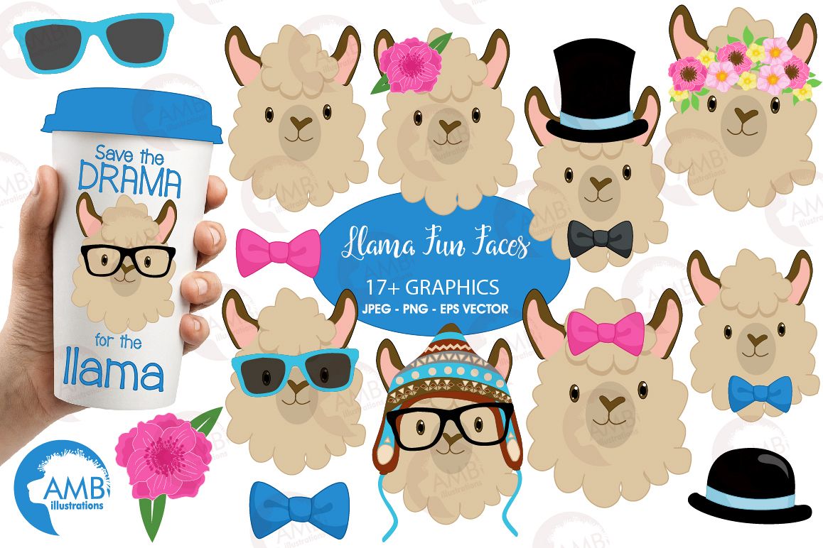 Alpaca Face Clip Art Alpaca Clipart Black And White, Alpaca Black And