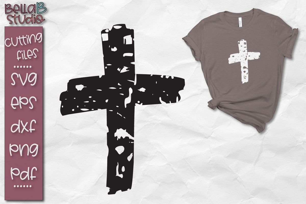 Grunge SVG, Distressed SVG, Cross SVG