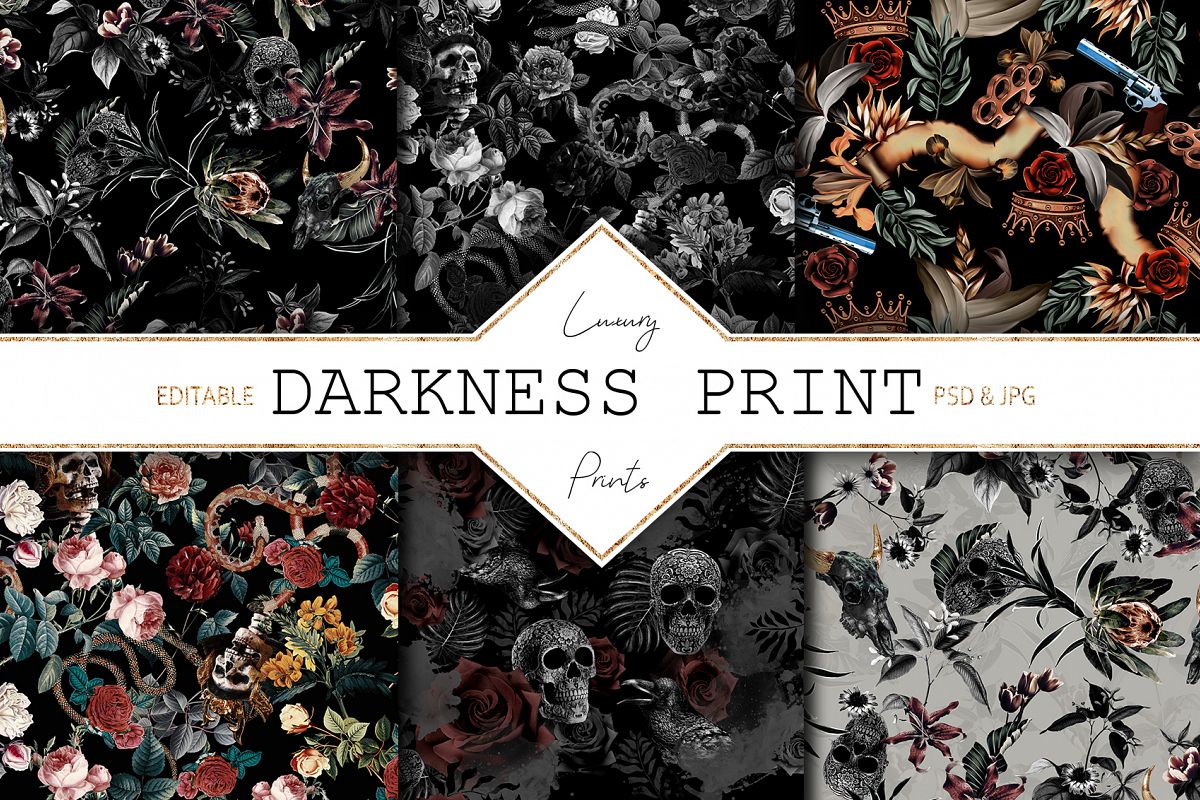 Darkness Print | 6 Amazing Patterns