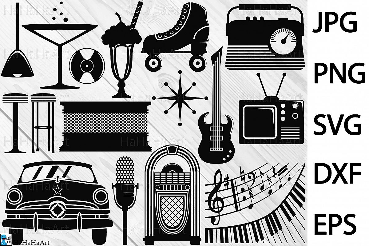 The 50s Are The Best - Clip art / Cutting Files 273c (327230 ...