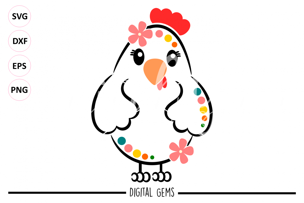 Chicken, Hen SVG / DXF / EPS / PNG files (130440) | SVGs | Design Bundles