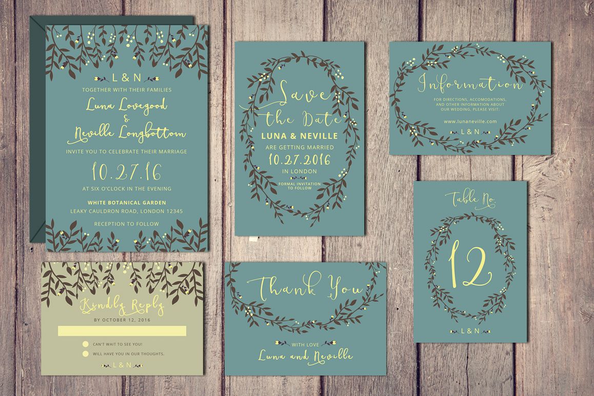 Wedding Invitation Suite