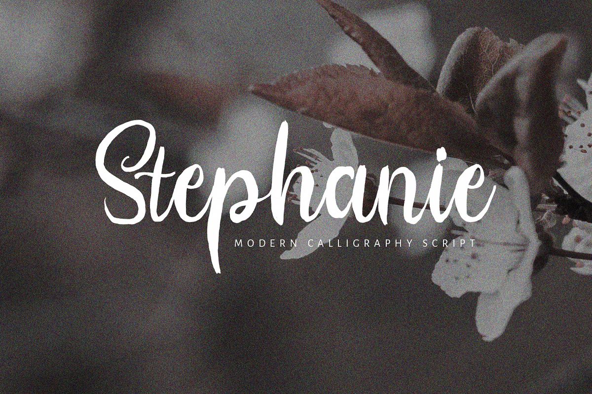 Stephanie Script Font (472437) | Calligraphy | Font Bundles