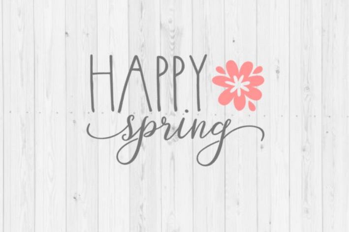 Happy spring SVG, hello spring, vector image, printable, Cut File for ...
