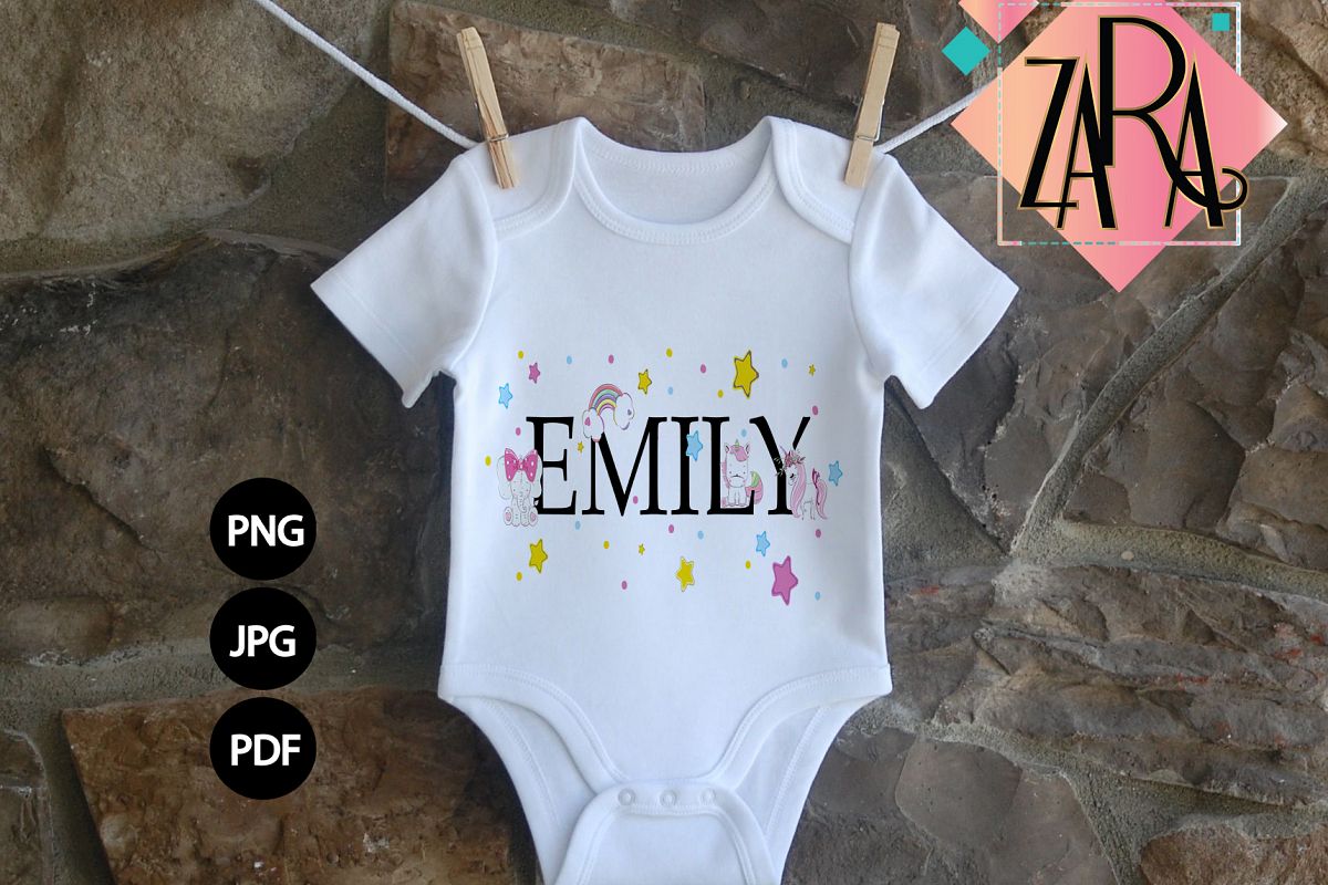 EMILY wall art , EMILY Clip art , PNG , JPG , PDF