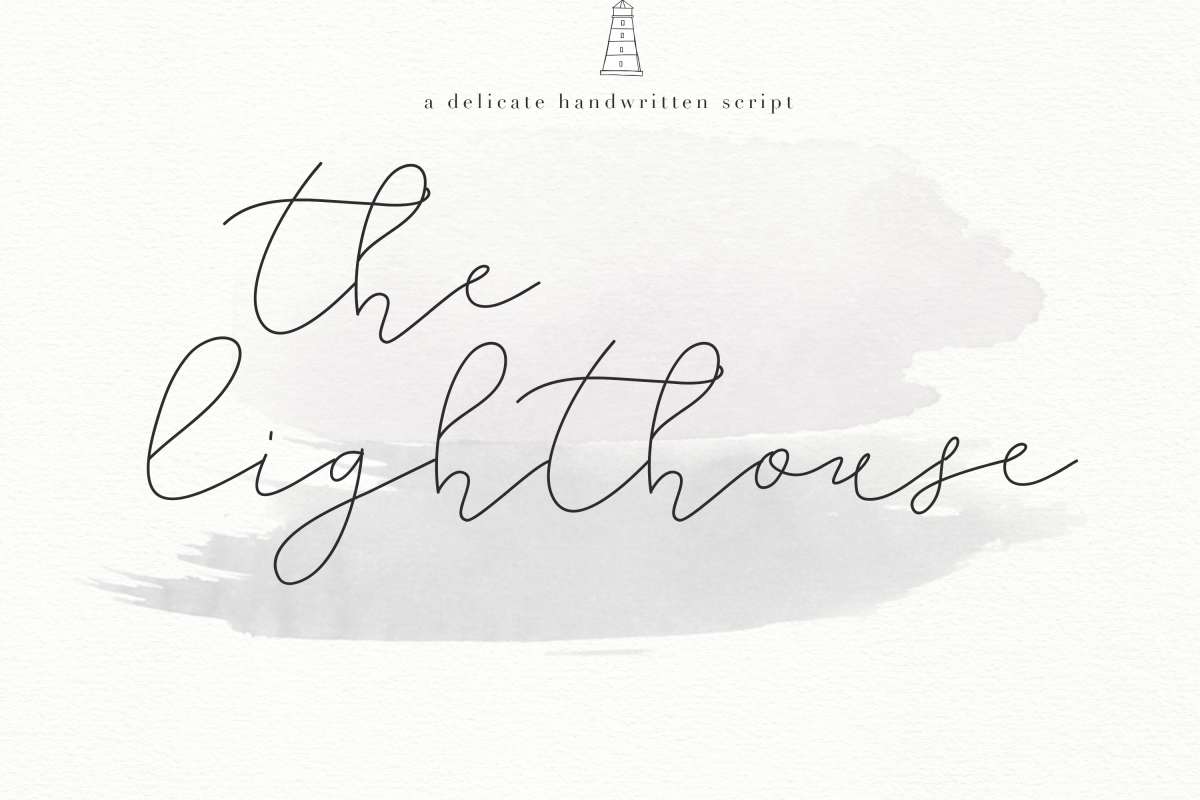 The Lighthouse - Delicate Script Font (63072) | Script | Font Bundles The Lighthouse - Delicate Script Font (63072) | Script | Font Bundles
