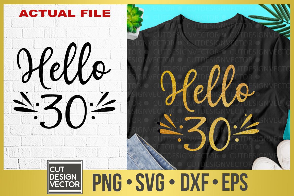 Hello 30 SVG (304186) | SVGs | Design Bundles