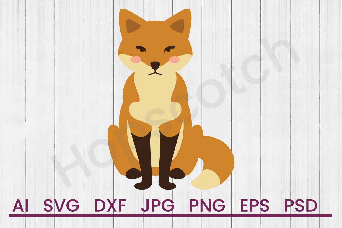 Fox SVG, DXF File, Cuttatable File