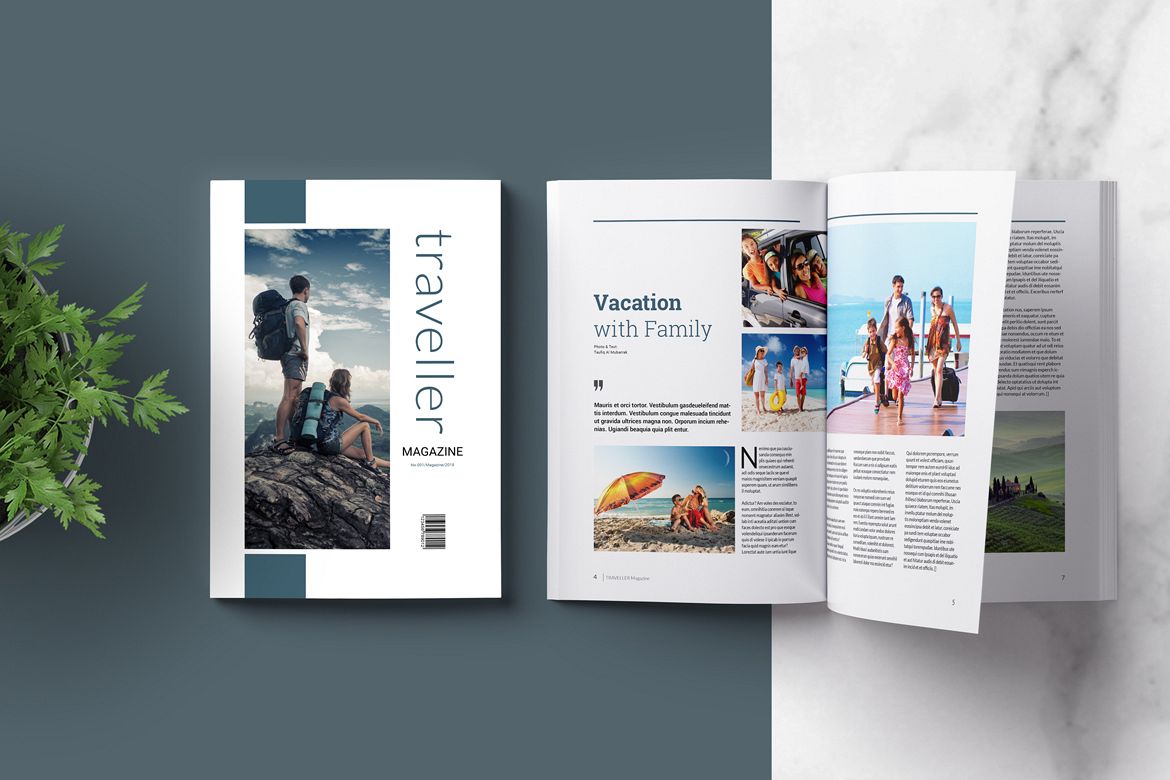 Indesign Magazine Template 122798 Magazines Design Bundles