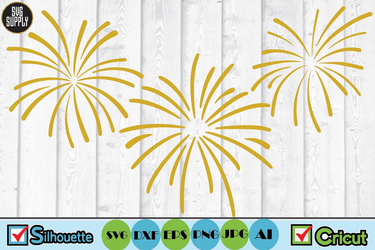 Fireworks SVG Cut File (182850) | Cut Files | Design Bundles
